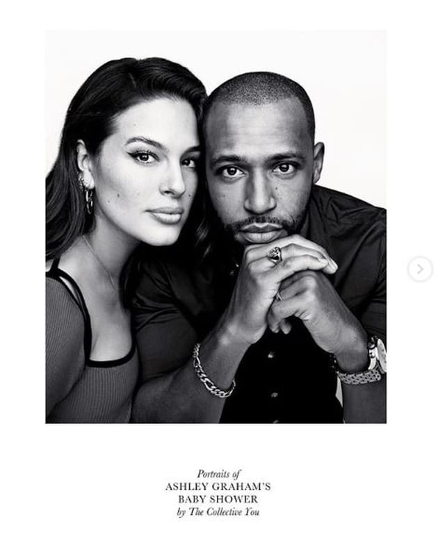 Ashley Graham et Justin Irvin lors de leur "Baby Shower", novembre 2019