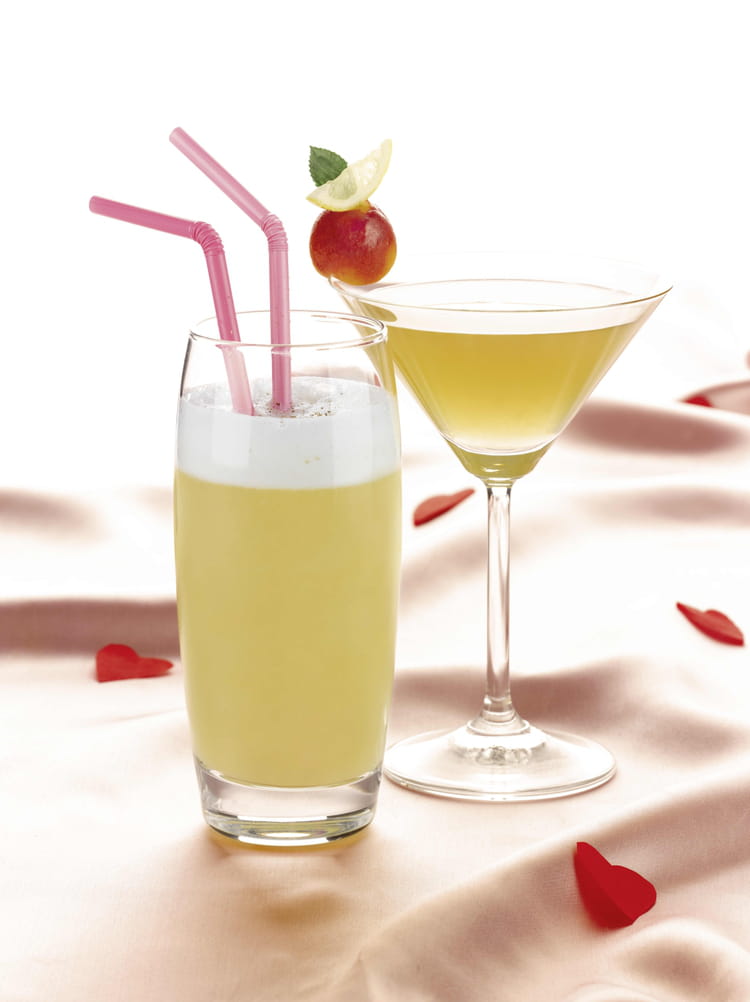 Recette de Cocktails Saint-Valentin La Pomme d'or d'Aphrodite