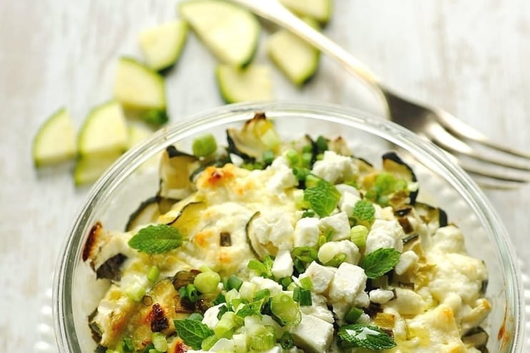 Gratin de courgettes et féta