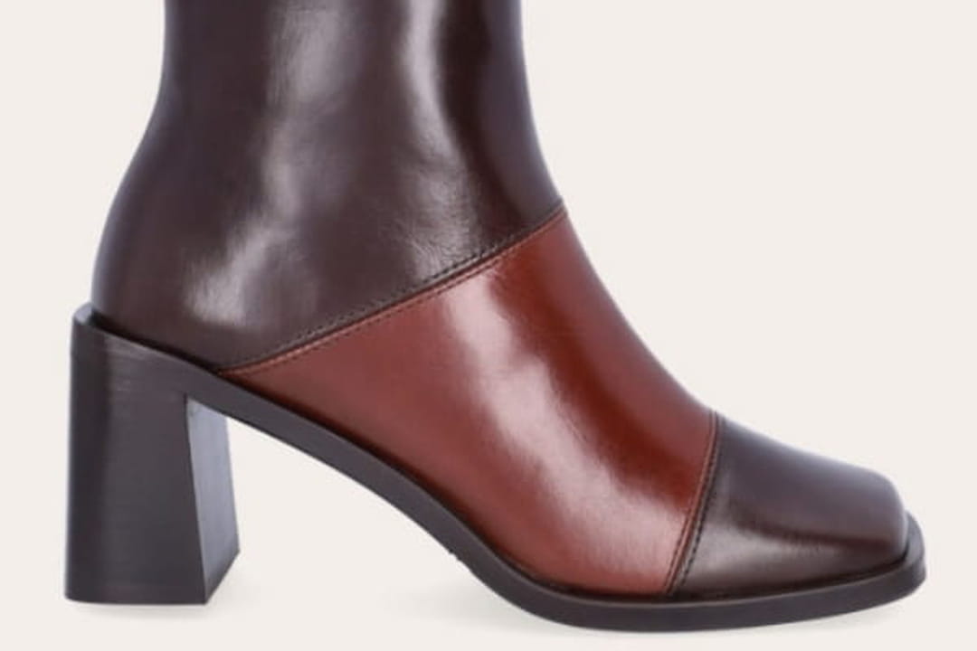 Bottines bicolores