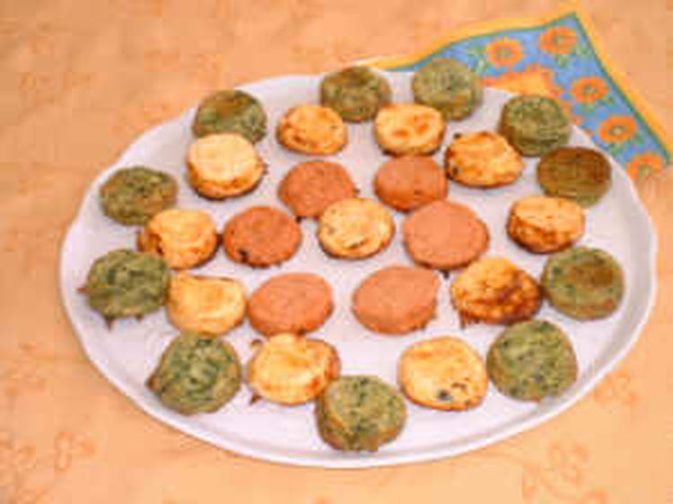 Recette de Bouchées multicolores