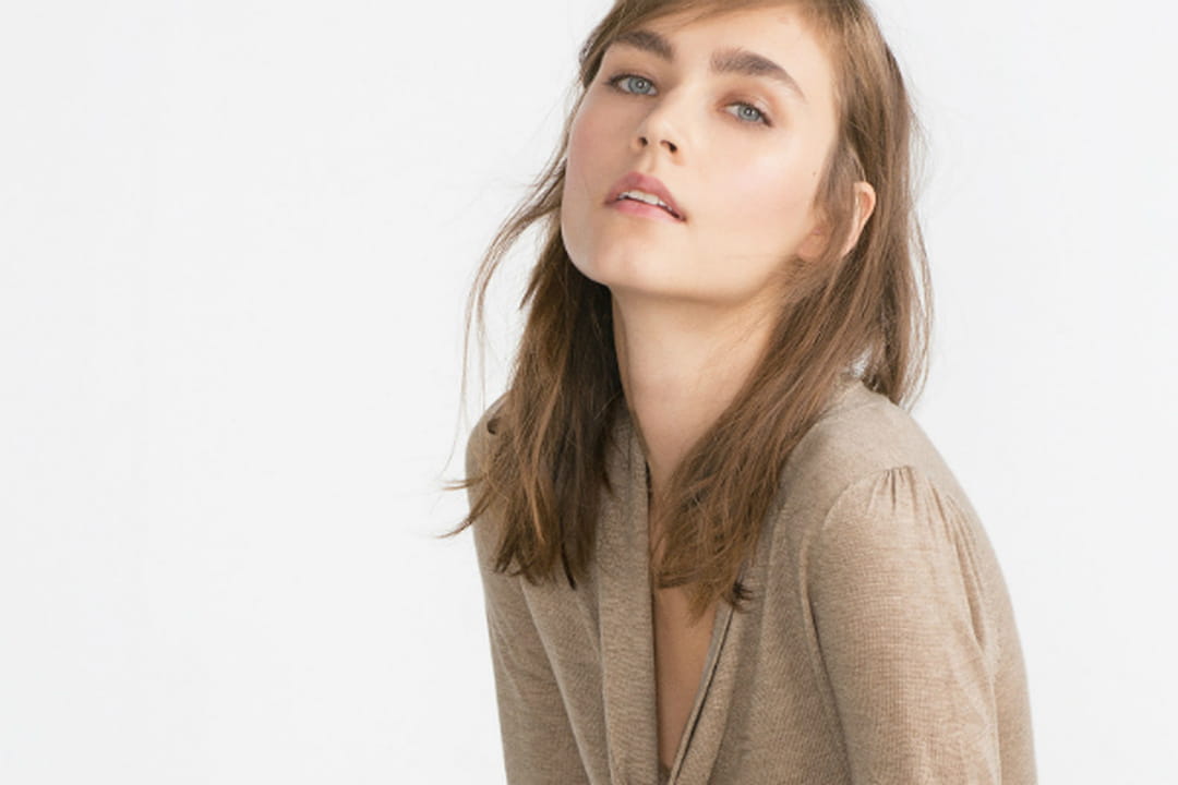 Pull lavallière de Zara