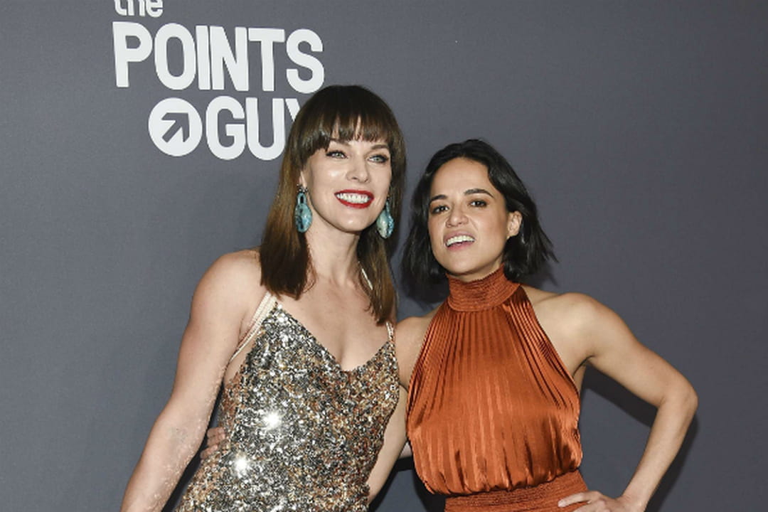 Milla Jovovich et Michelle Rodriguez à la soirée amfAR de la fashion week