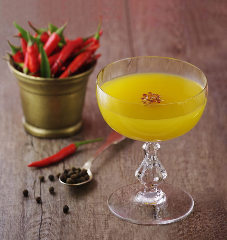 Recette de Cocktail au rhum, passion et piment