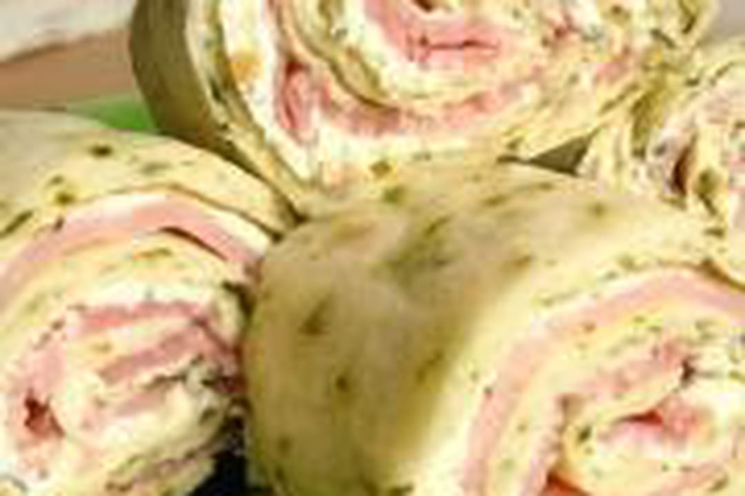 Wraps de jambon au fromage frais