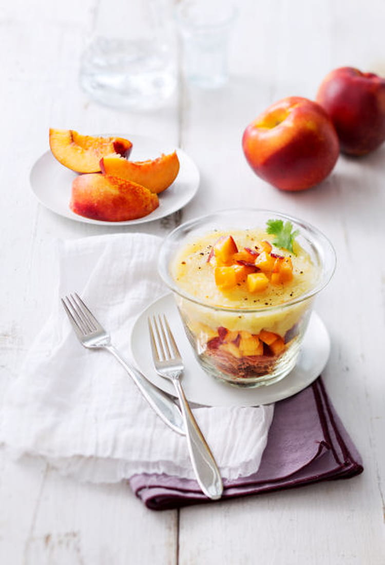 Recette de Verrine de canard aux Nectarines de nos Régions