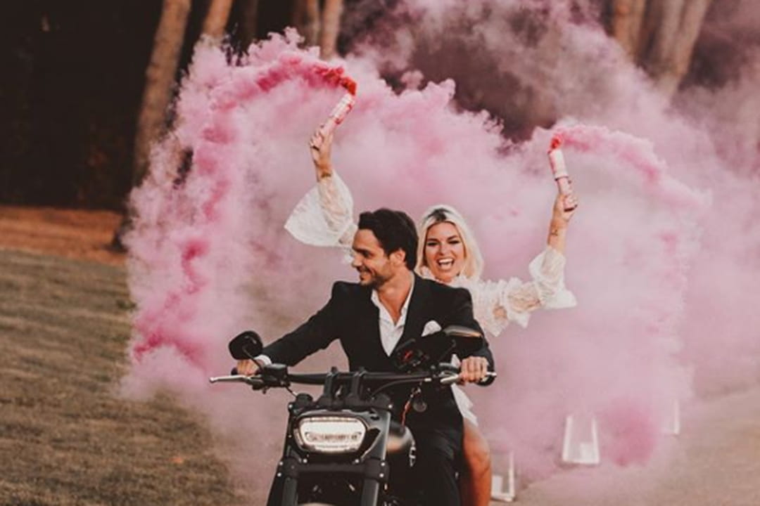 Sophie Tapie et Jean-Mathieu Marinetti, fraîchement mariés