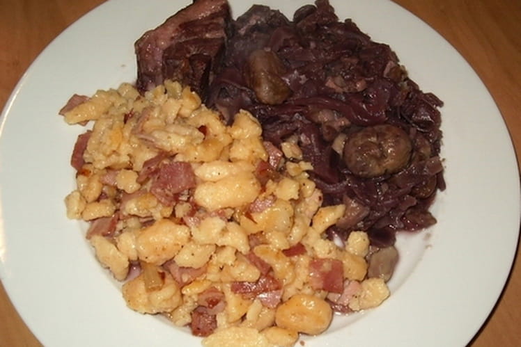 Recette de Chou rouge aux pommes et aux marrons