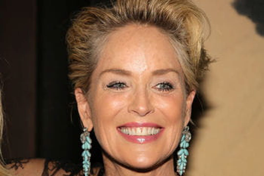 Sharon Stone maquillée
