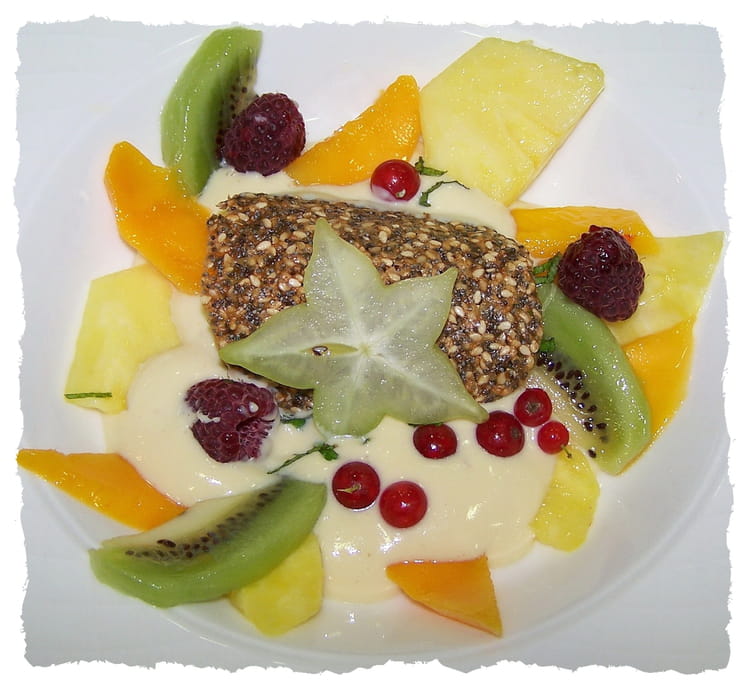 Recette de Sabayon de fruits frais au muscat