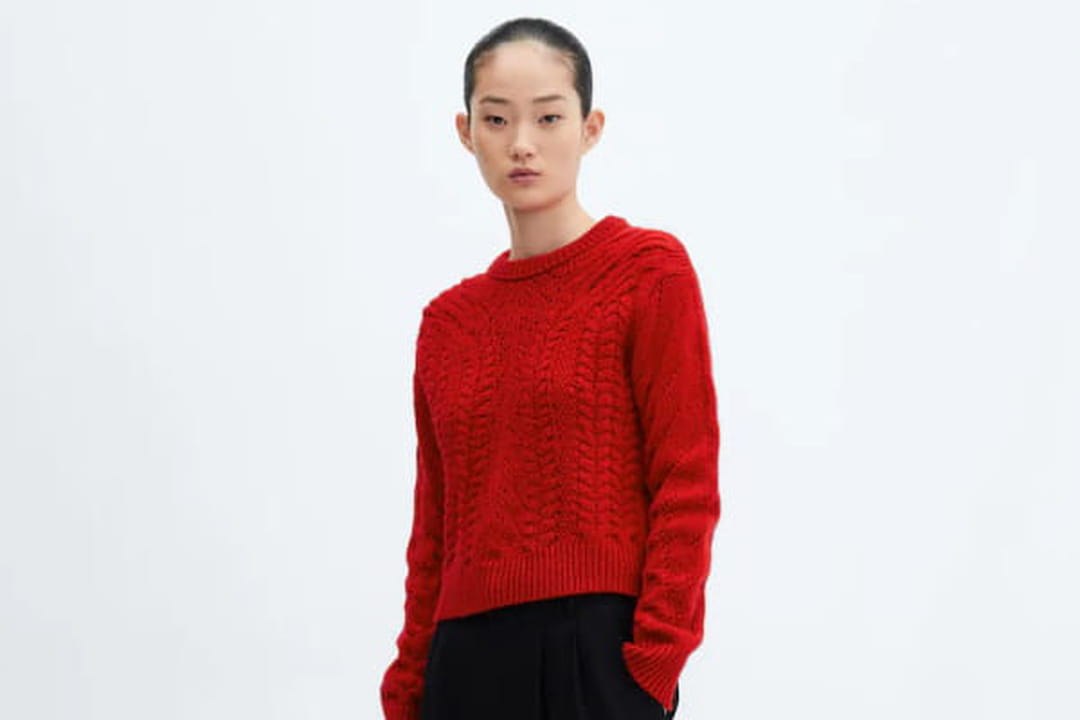 Pull-over en maille à détails ajourés