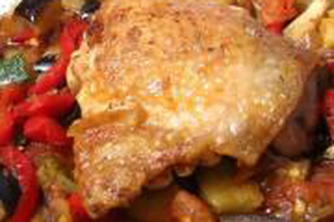 Poulet en ratatouille