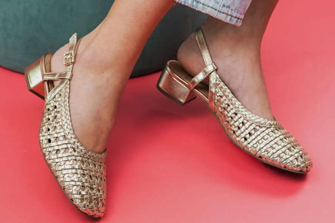 Ballerines métallisées