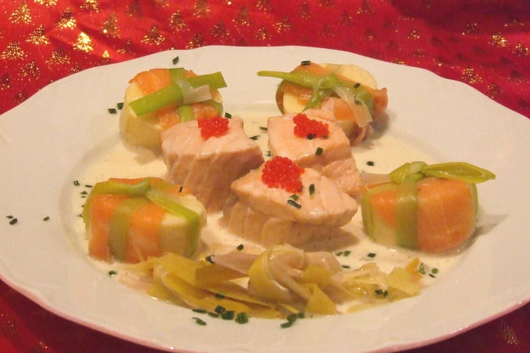 Recette de Pochouse de saumon au crémant de Bourgogne
