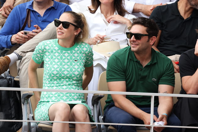 Pio Marmaï et sa chérie Charlotte Ranson à la finale hommes de Roland ...