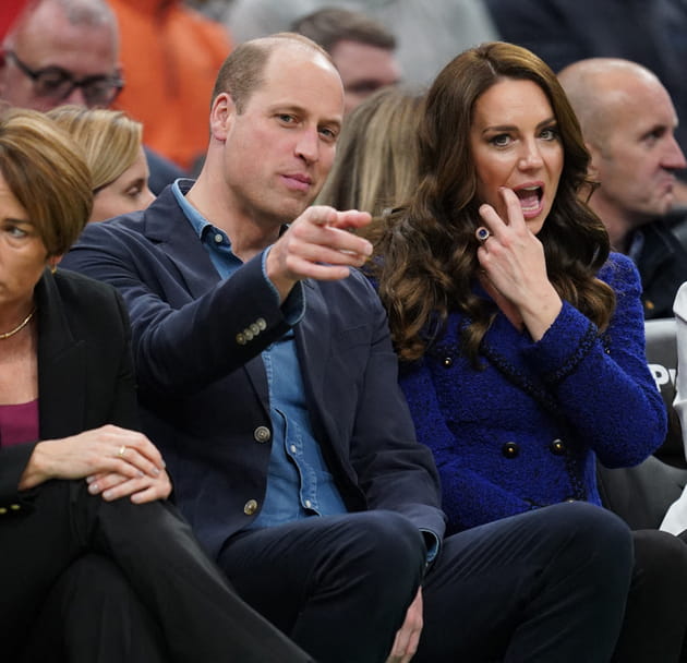 Prince William et Kate Middleton au match de basketball des Celtics de ...