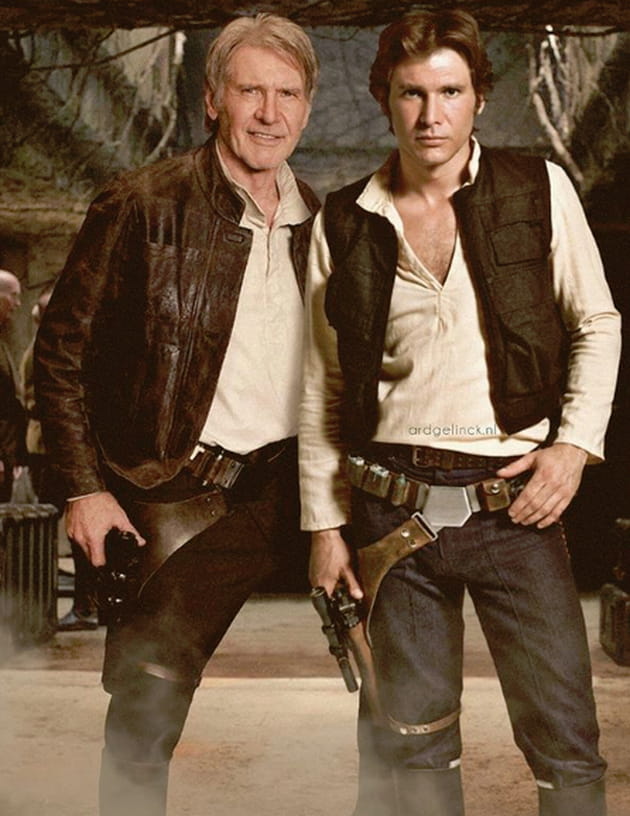 Harrison Ford pose avec lui-même