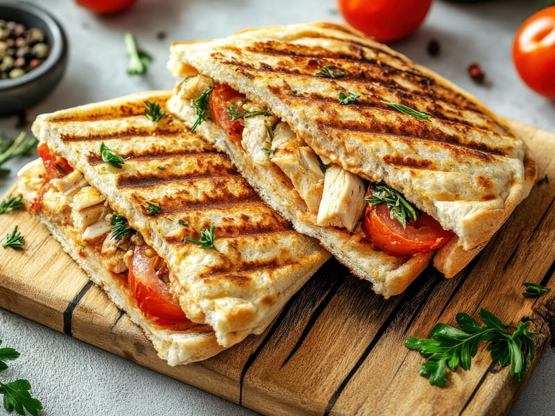 Panini au poulet : la recette facile