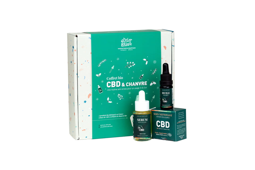 Coffret bio CBD & chanvre d'Atelier Populaire