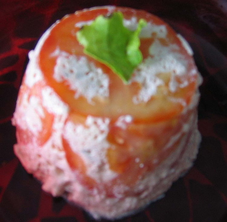 Recette de Bavarois au chèvre frais et à la tomate