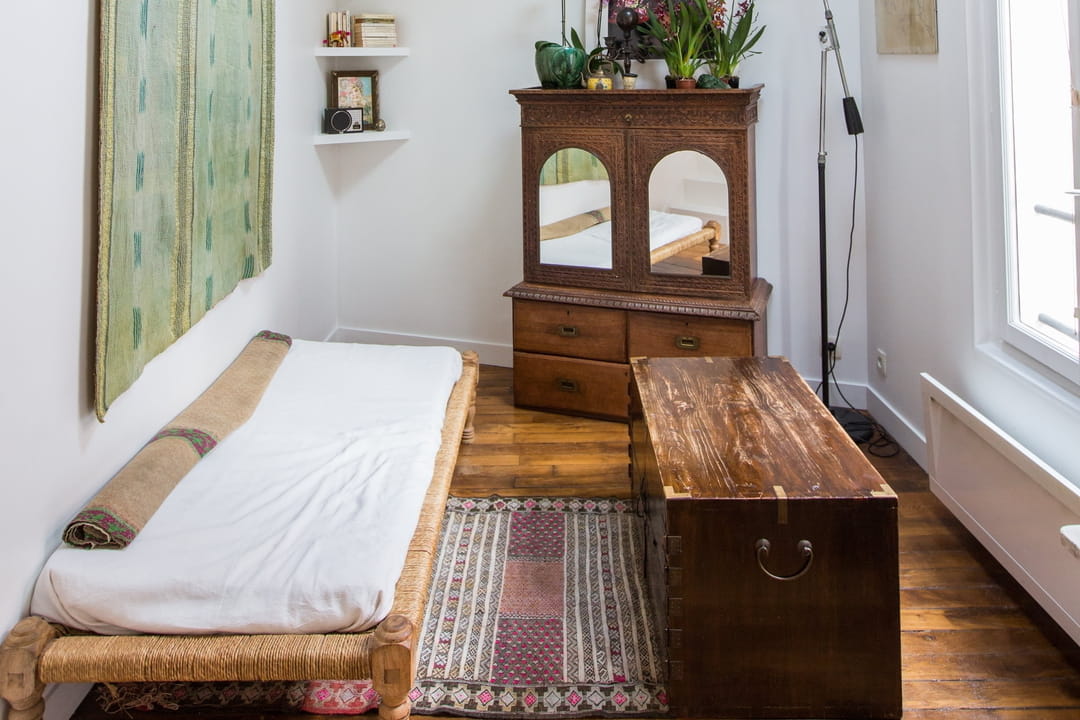 Un salon bohème dans le studio