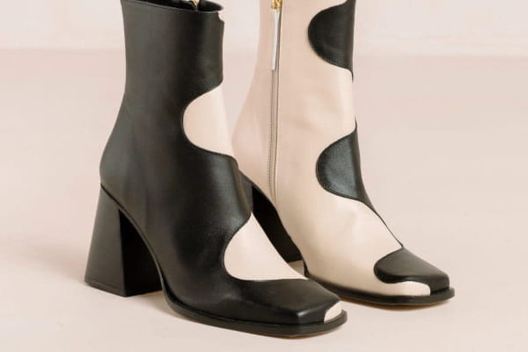 Bottines bicolores