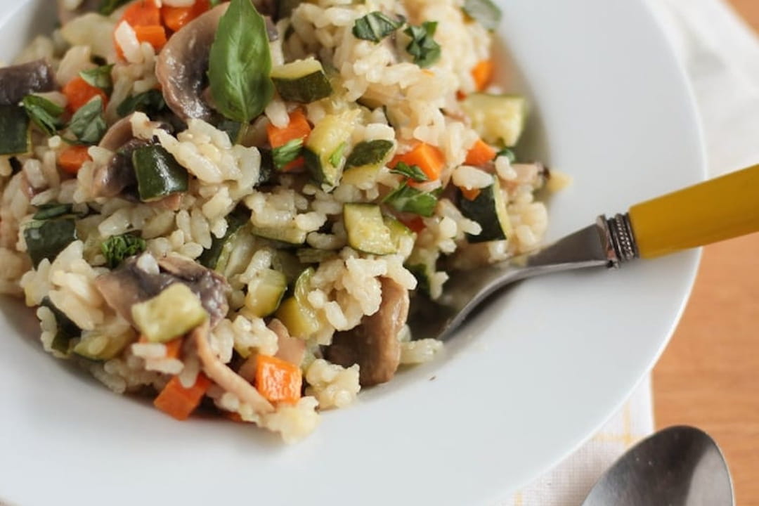 Risotto aux légumes vegan