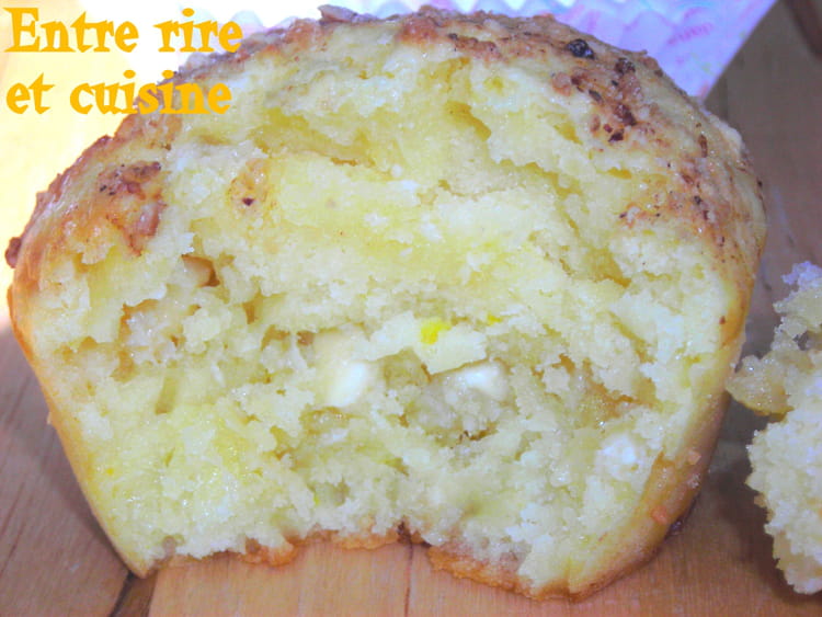 Recette de Muffins au citron et chocolat blanc