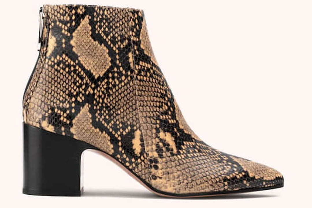 Bottines imprimé python
