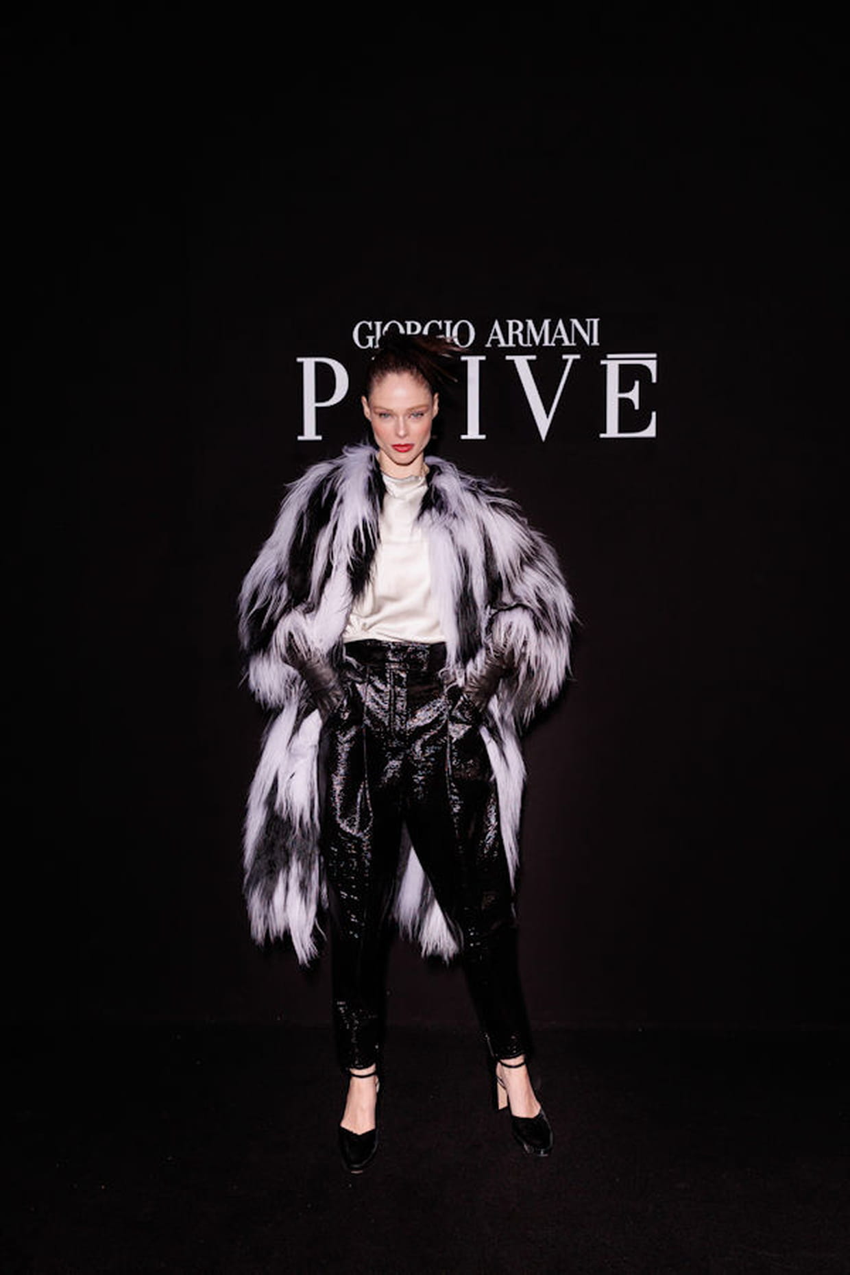 Coco Rocha au défilé Giorgio Armani Privé