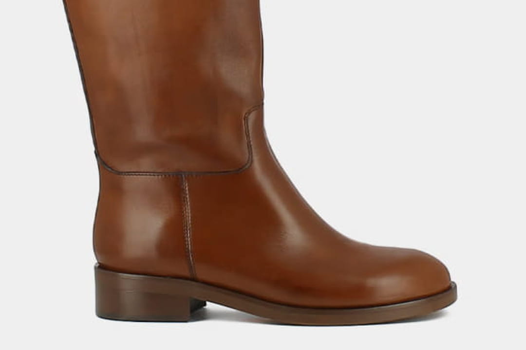 Bottes hautes en cuir