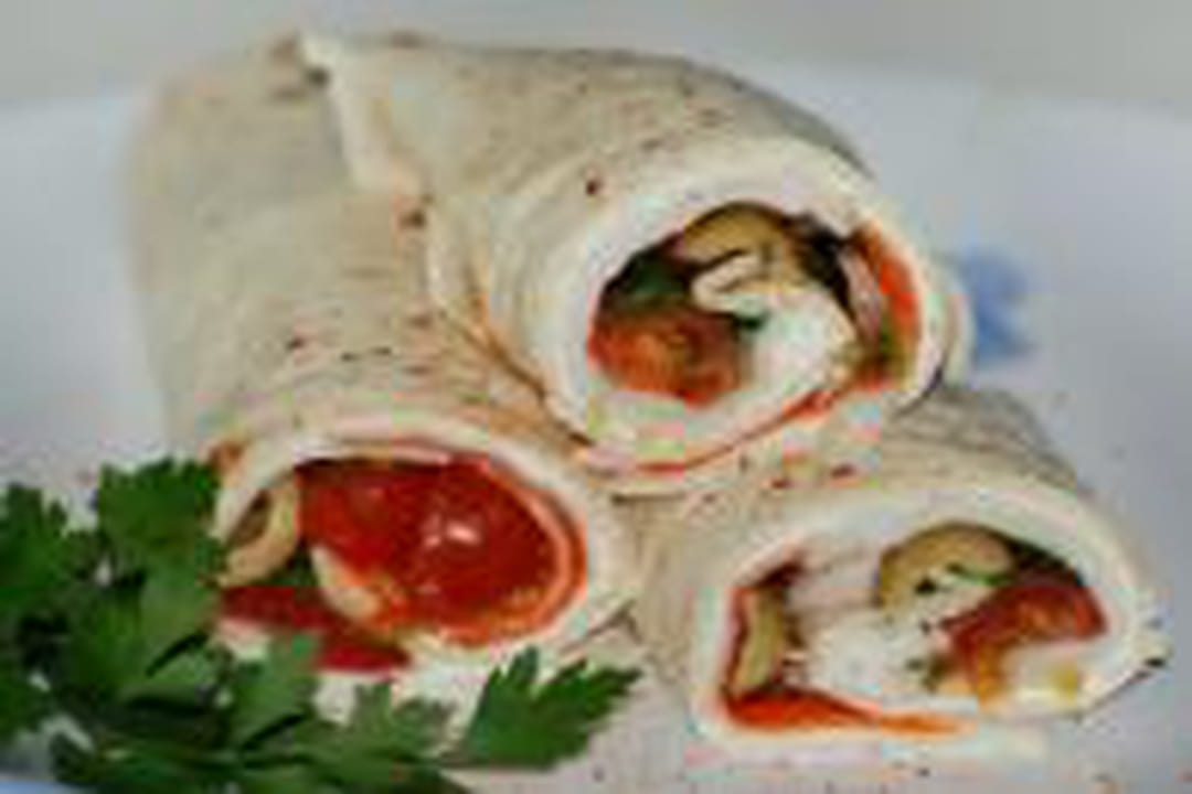 Wraps au surimi et tomates cerises