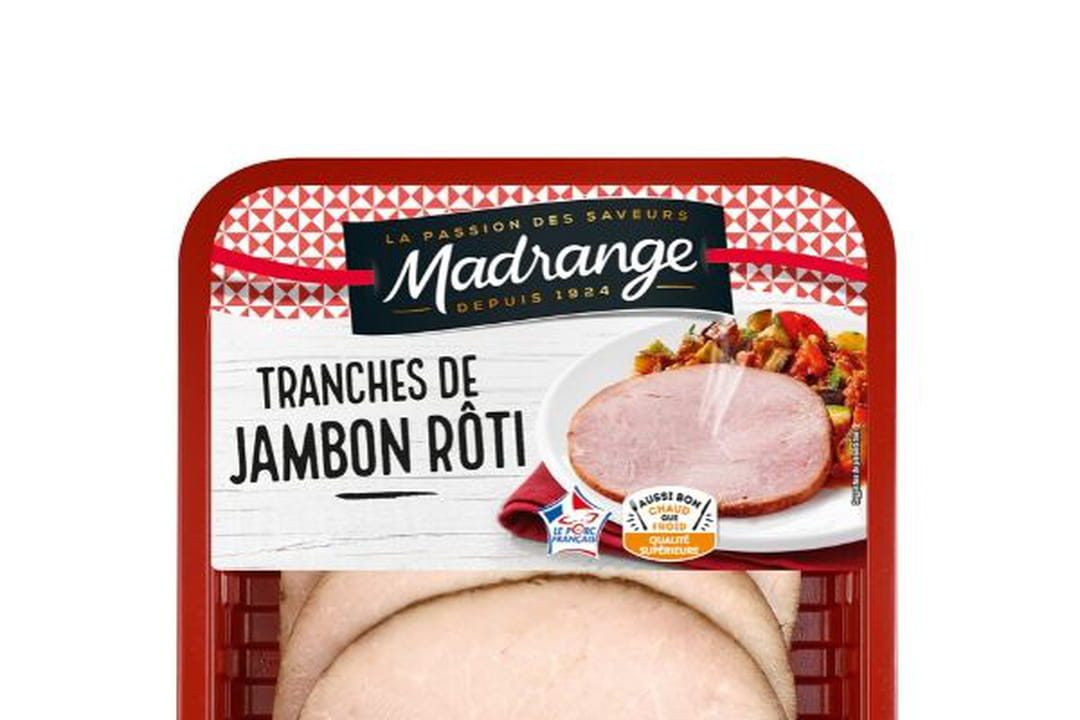Les tranches de jambon rôti Madrange