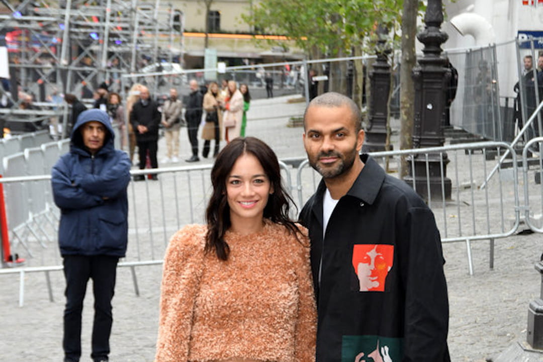 Tony Parker et Alize Lim au défilé Stella McCartney