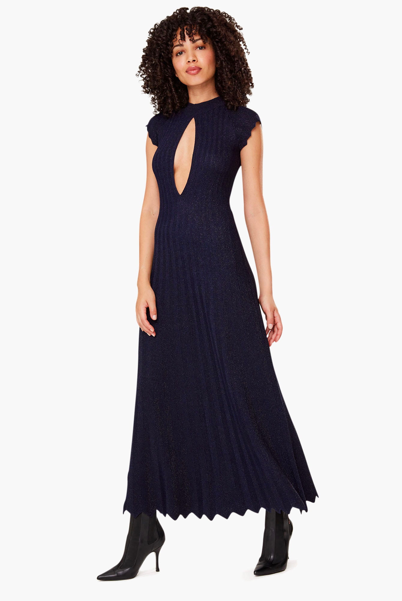 Robe longue décolleté goutte de Sonia Rykiel