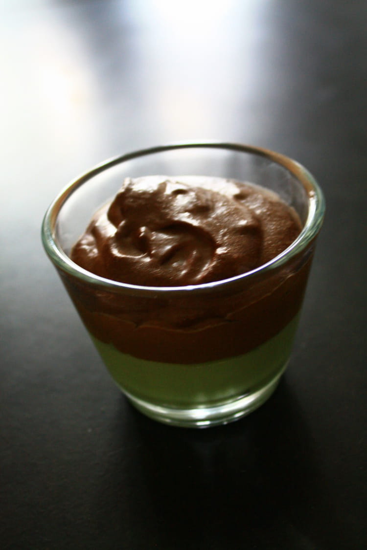Recette de Duo de mousse choco-pistache