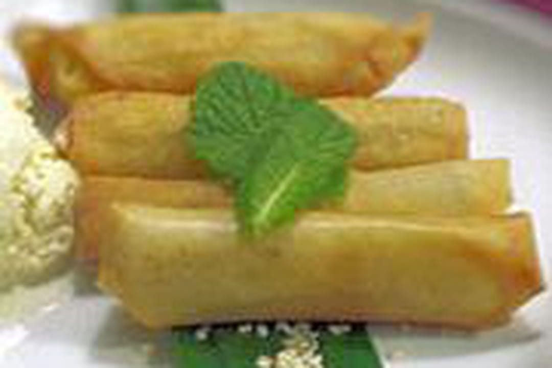 Nems à la banane et au sésame