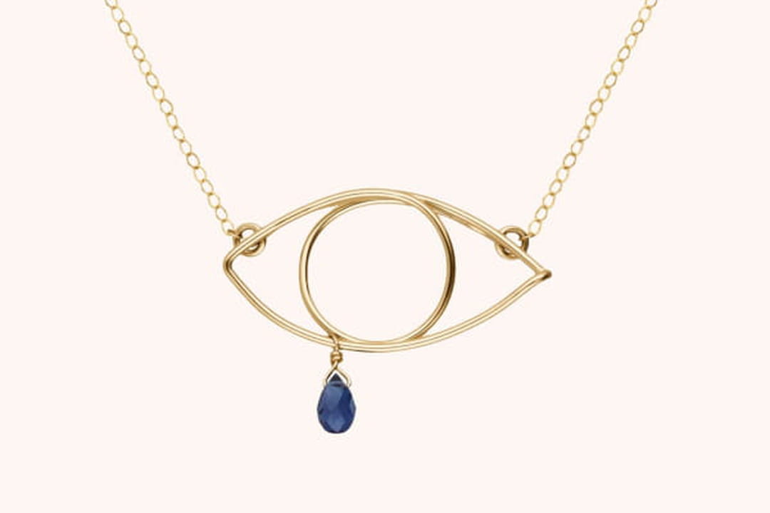 Collier bleu