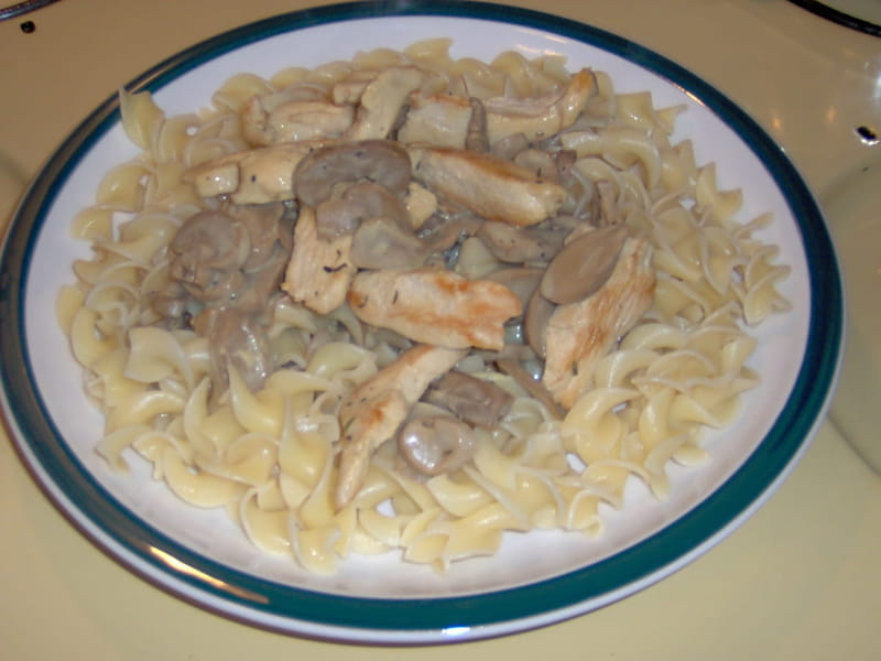 Recette Emince de volaille à la moutarde