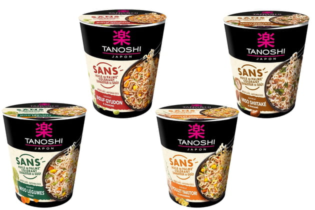Les nouilles instantanées Tanoshi