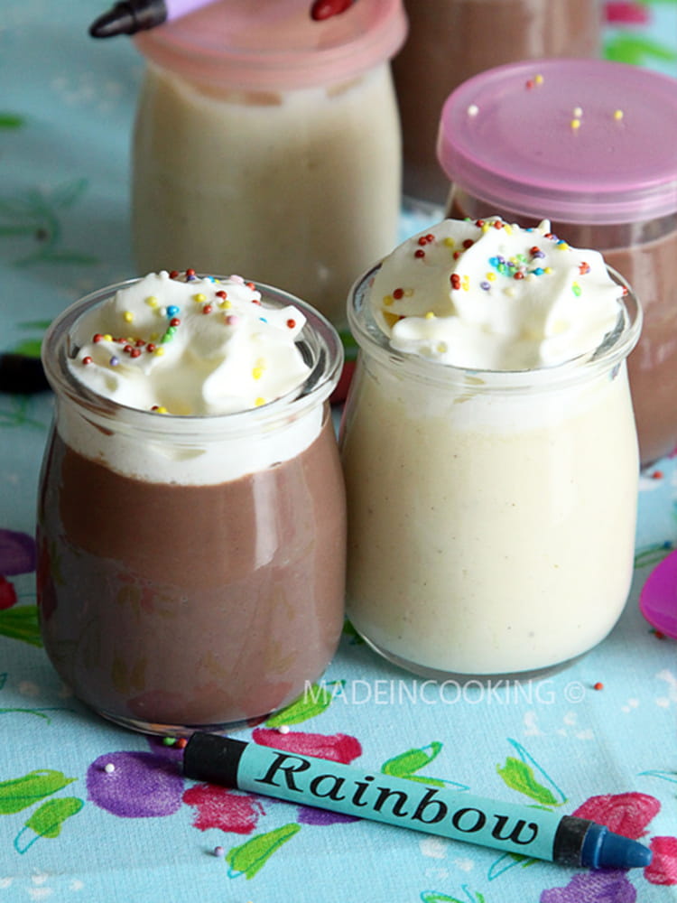 Recette de Danette® au chocolat et à la vanille maison