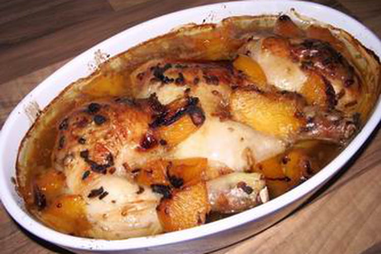 Poulet saveur pêche