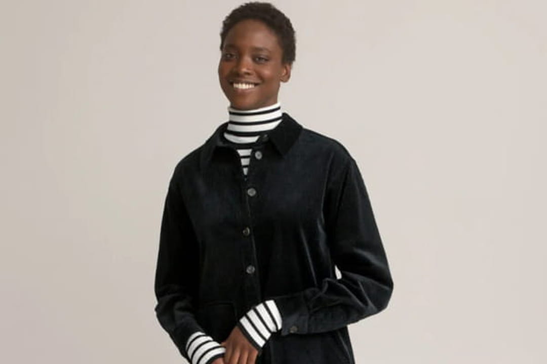 Robe noire en velours