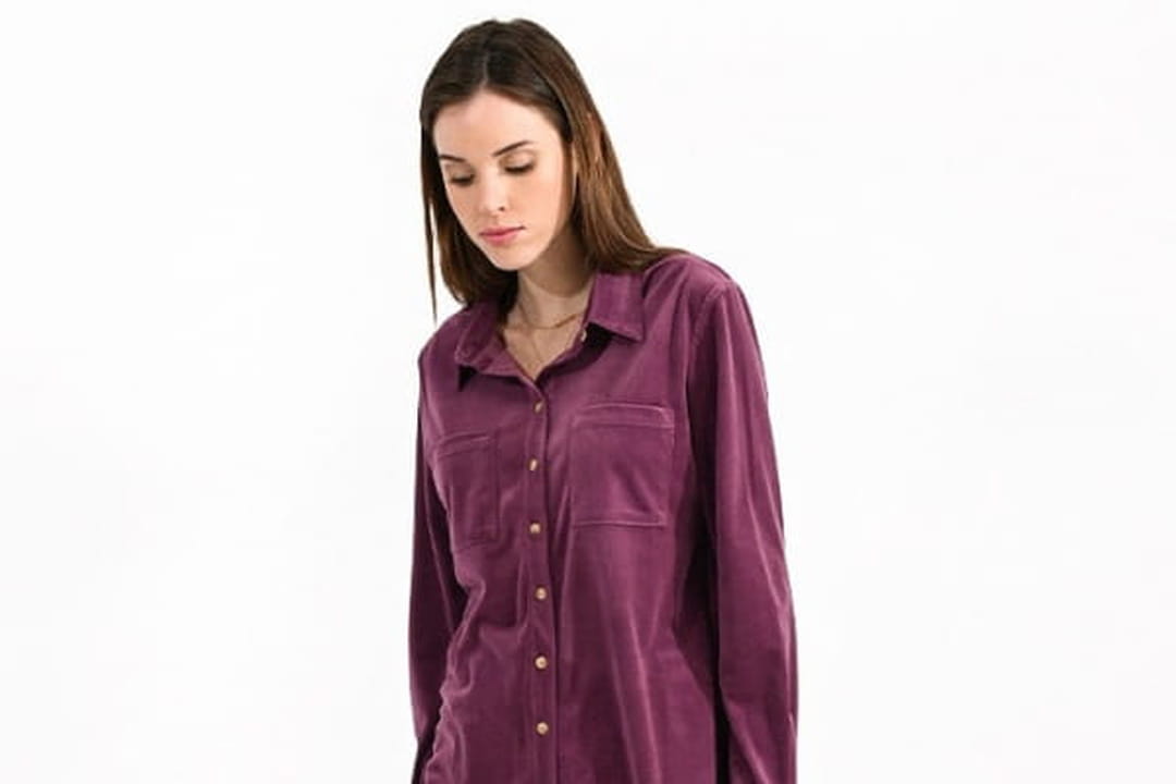 Chemise en velours souple