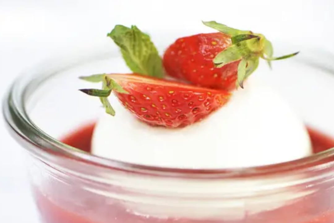 L'Île flottante fraise menthe