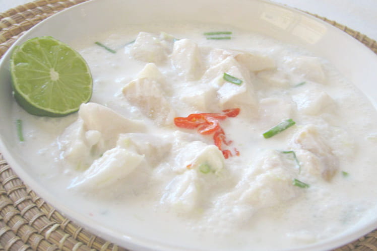 Recette de Poisson cru mariné lait de coco et citron vert