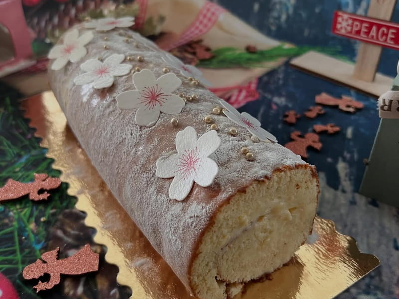 Recette de Bûche au jasmin