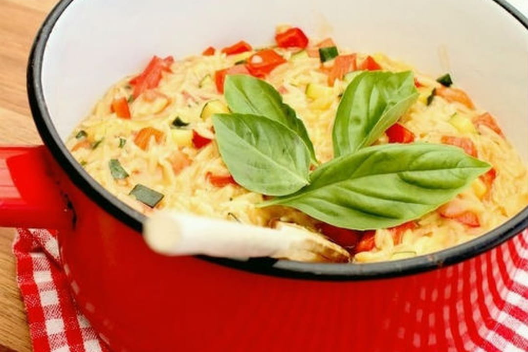 Pastasotto de risetti aux légumes sautés
