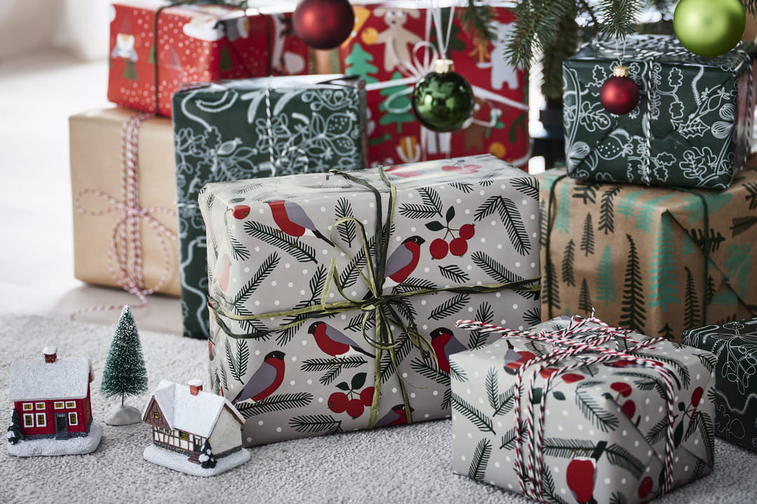 Du papier cadeau à motifs