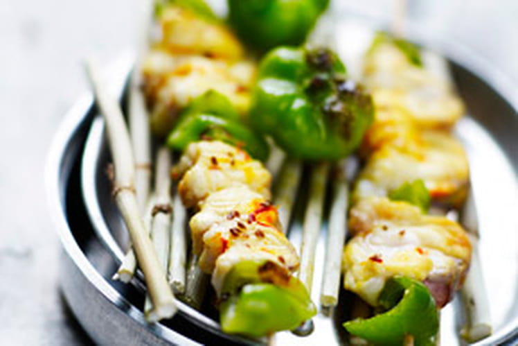 Recette de Brochettes de poissons